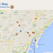 Barcelona Guide Map Attractions